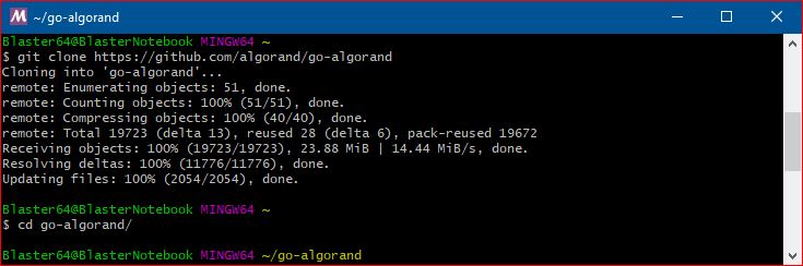 Compile and Run the Algorand Node Natively on Windows | Algorand ...