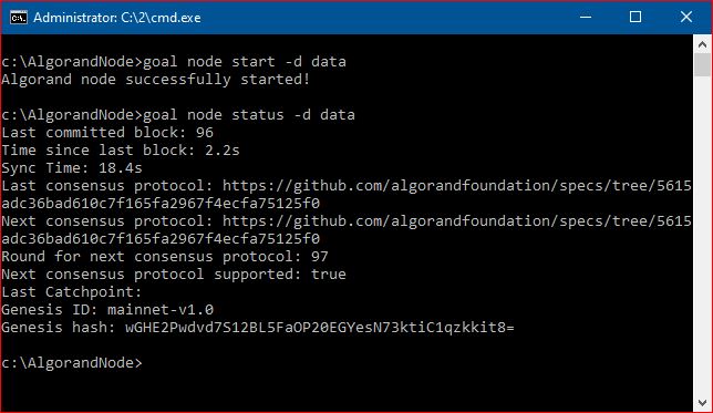 Compile and Run the Algorand Node Natively on Windows | Algorand ...