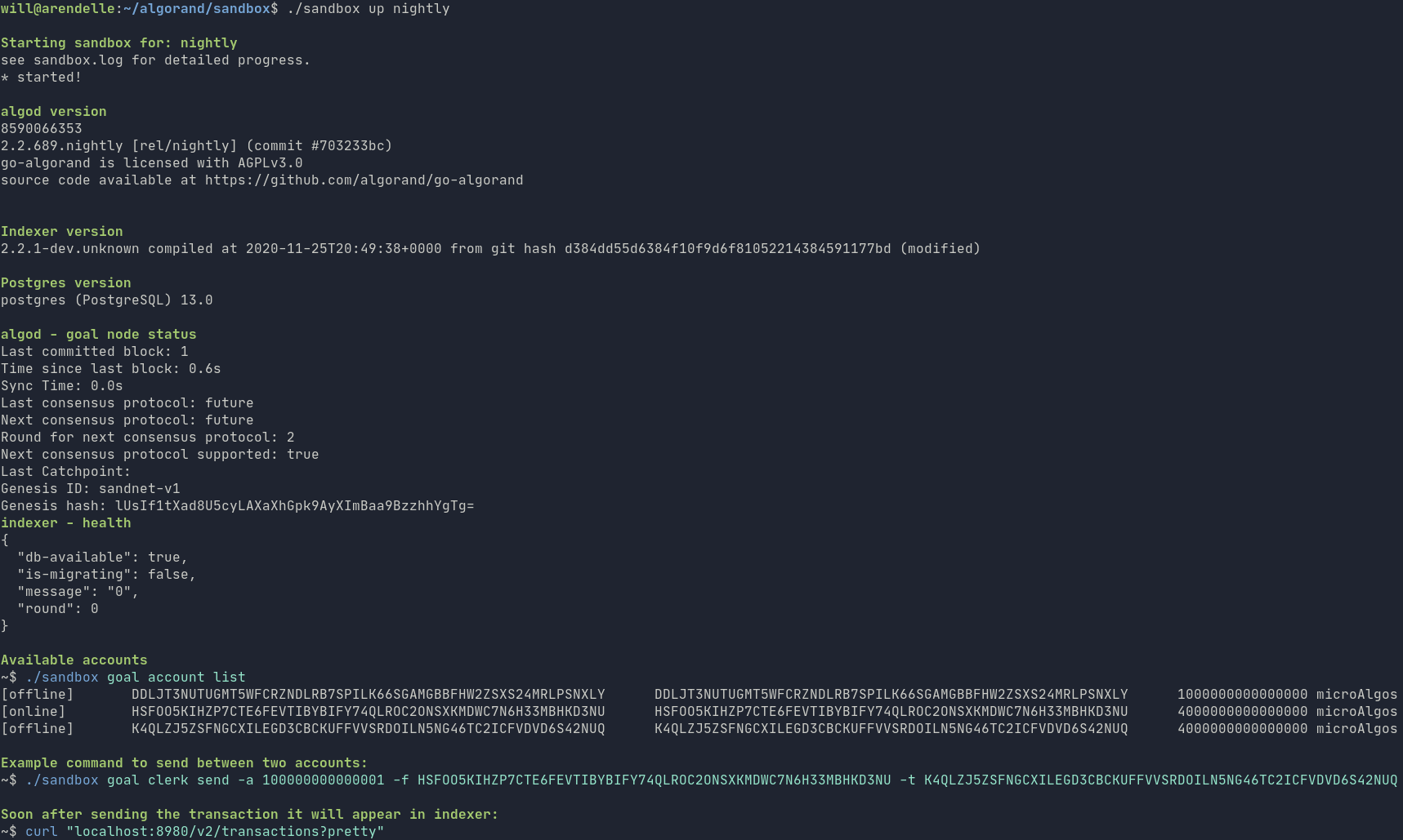 Introducing Sandbox 2.0 | Algorand Developer Portal