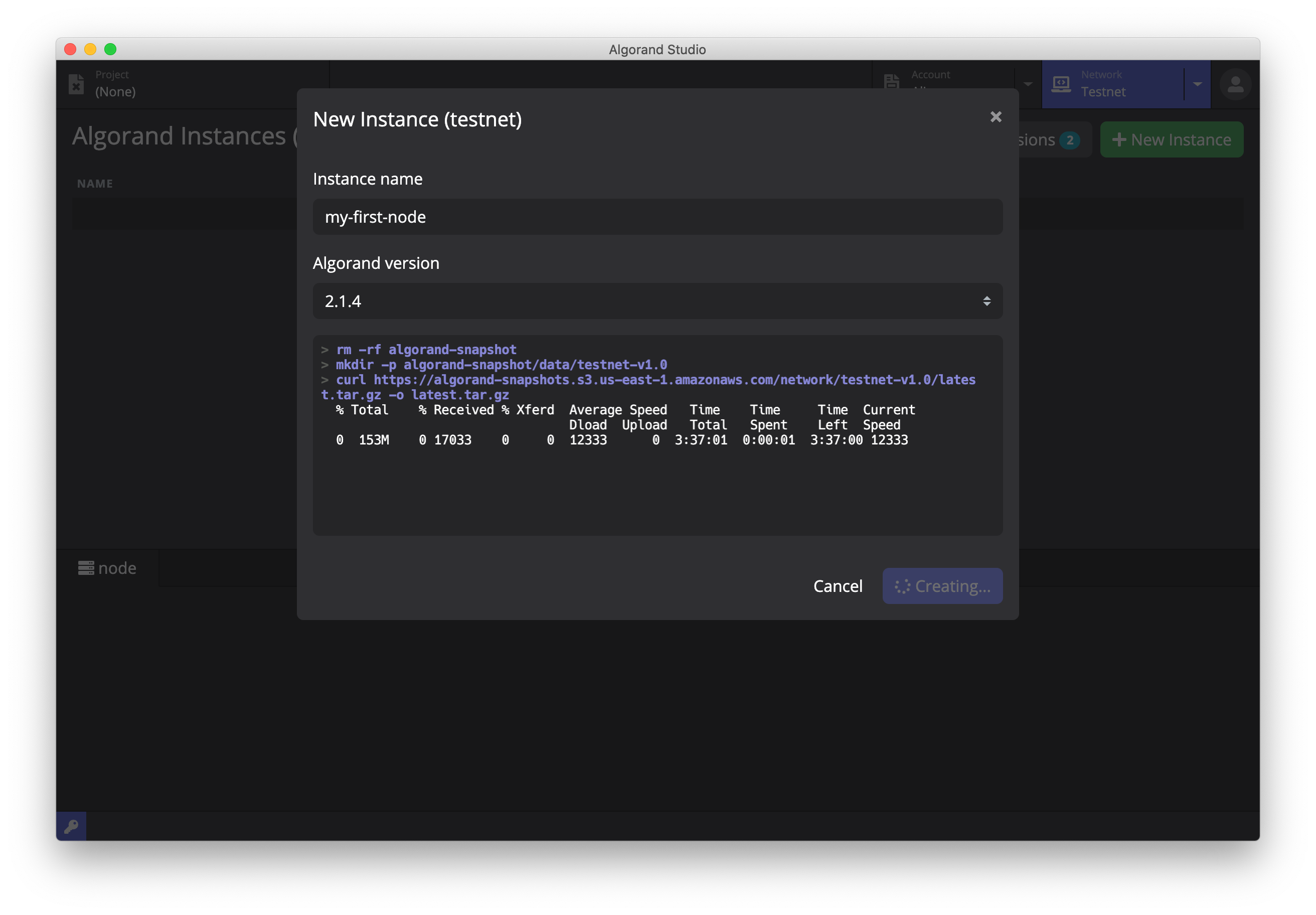 Algorand Studio | Tutorial 1: Basic Features | Algorand Developer Portal