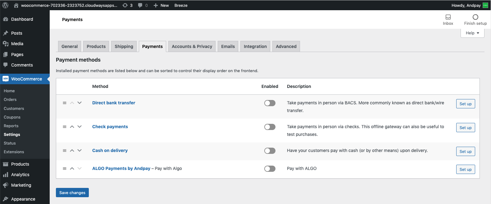 Build your own Algo based store with Woocommerce and Andpay | Algorand ...